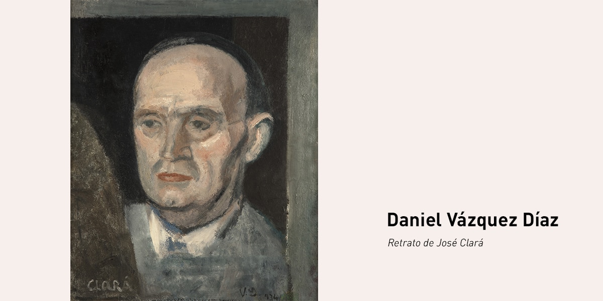 "Retrato de José Clará" de Daniel Vázquez Díaz