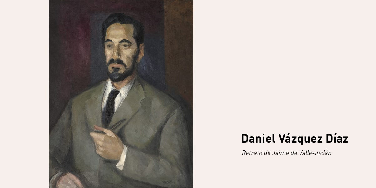 "Portrait of Jaime de Valle-Inclán" by Daniel Vázquez Díaz