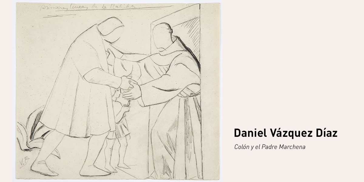 "Colón y el Padre Marchena" by Daniel Vázquez Díaz