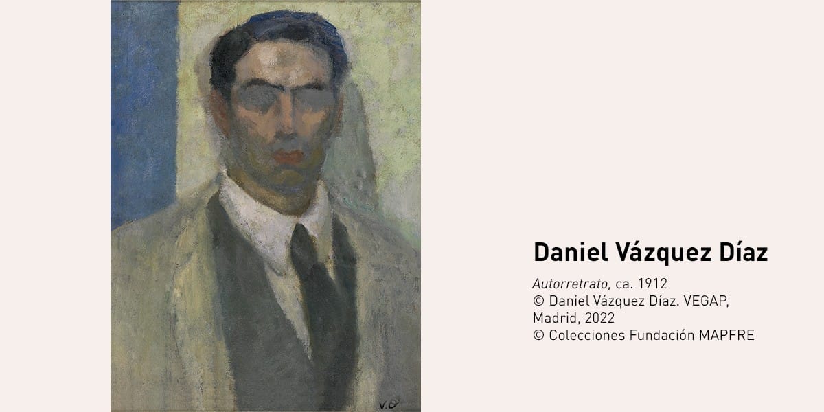 Canvas Self-portrait of Daniel Vázquez Díaz
