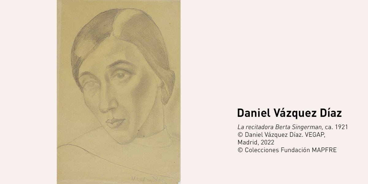 "La recitadora Berta Singerman" by Daniel Vázquez Díaz - Fundación MAPFRE