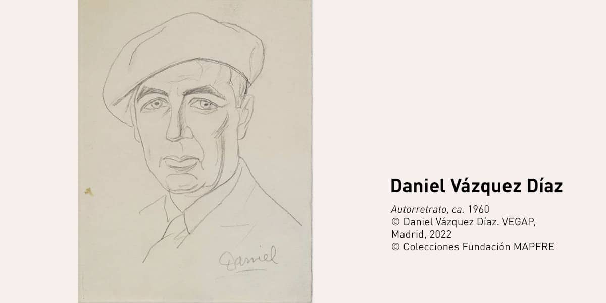 "Autorretrato" de Daniel Vázquez Díaz - Fundación MAPFRE
