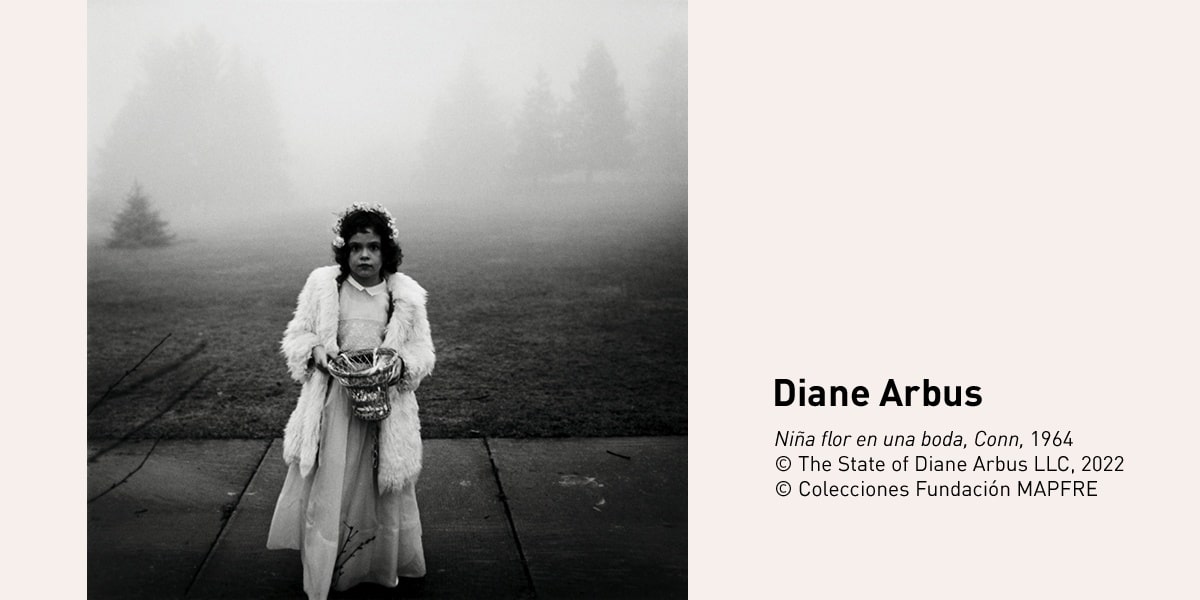 Photography "A Flower Girl at a Wedding, Conn" by Diane Arbus