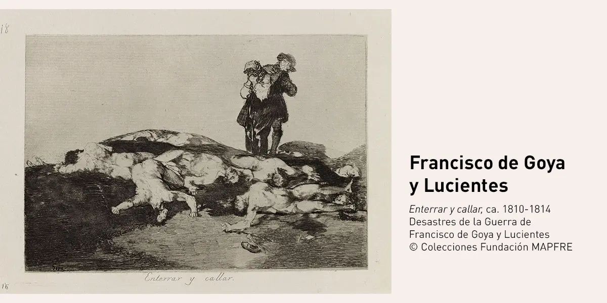 Enterrar y callar by Francisco de Goya - Fundación MAPFRE