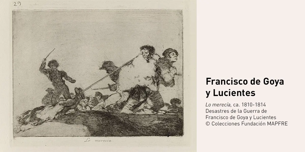 Lo merecía by Francisco de Goya - Fundación MAPFRE