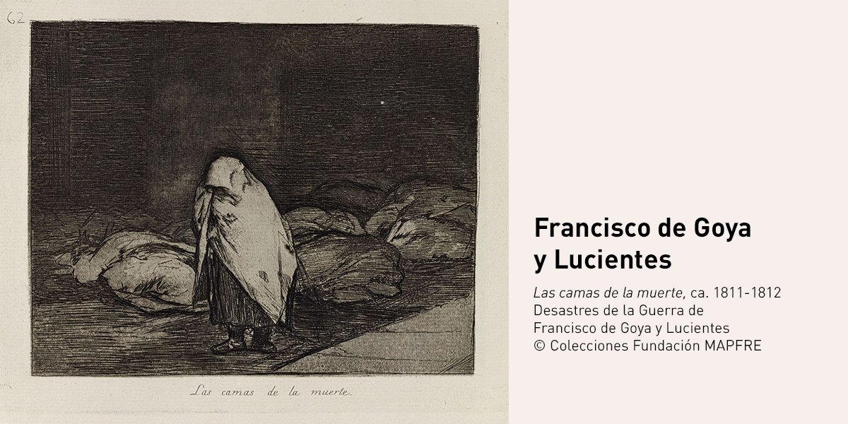Las camas de la muerte by Francisco de Goya - Fundación MAPFRE