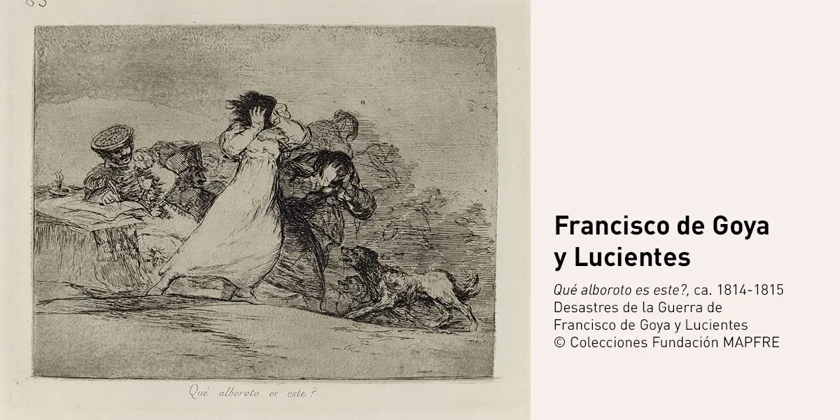 Qué alboroto es éste? by Francisco de Goya - Fundación MAPFRE