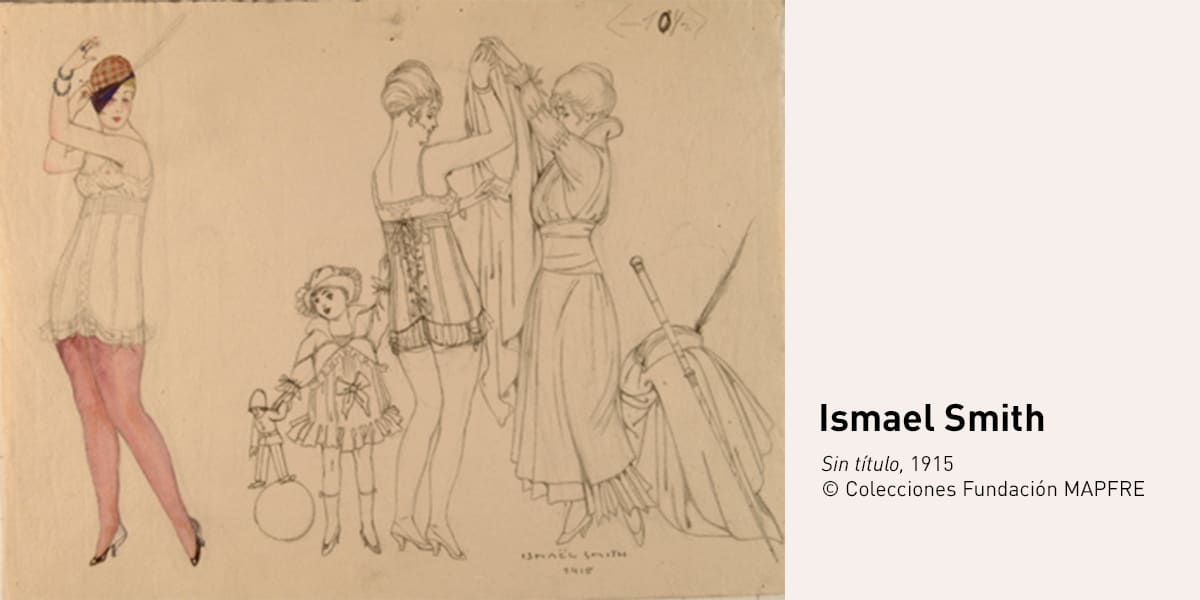 Dibujo de Ismael Smith "Sin título" (1915) - Fundación MAPFRE