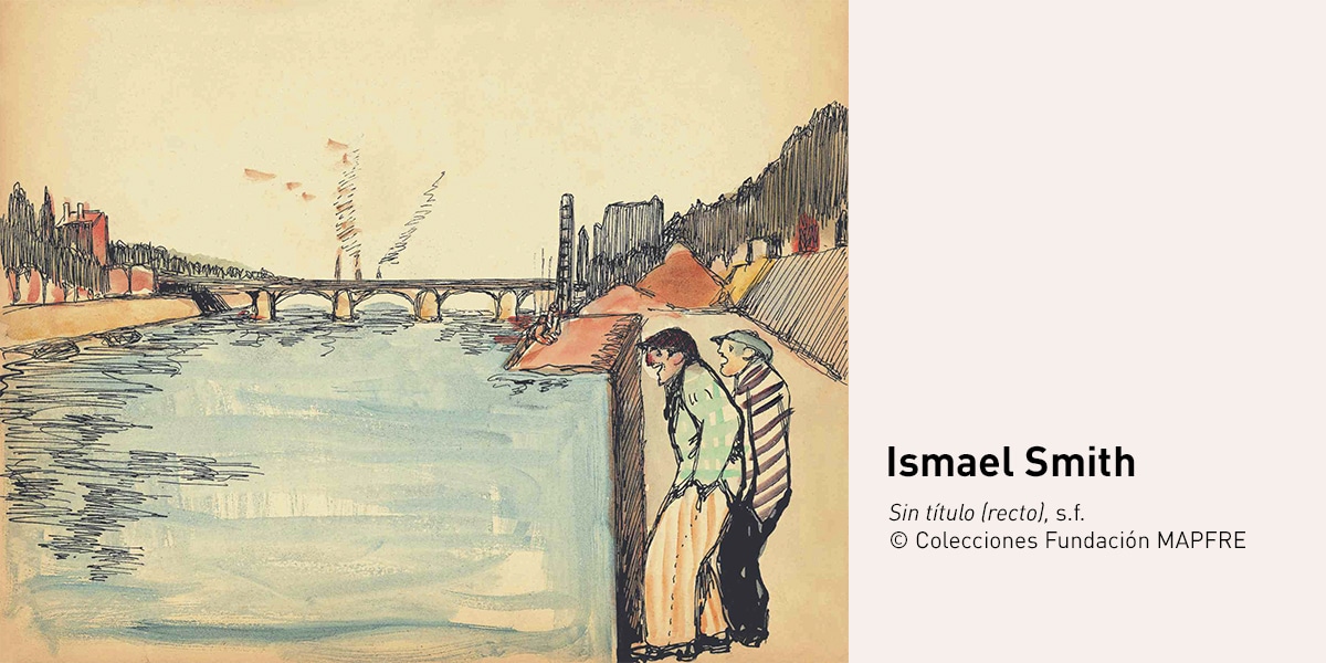 Dibujo de Ismael Smith "Sin título (recto)" - Fundación MAPFRE