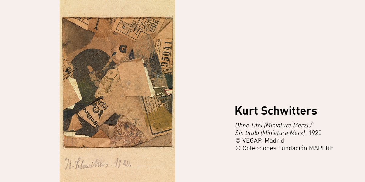 Ohne Titel (Miniature Merz) by Kurt Schwitters - Fundación MAPFRE