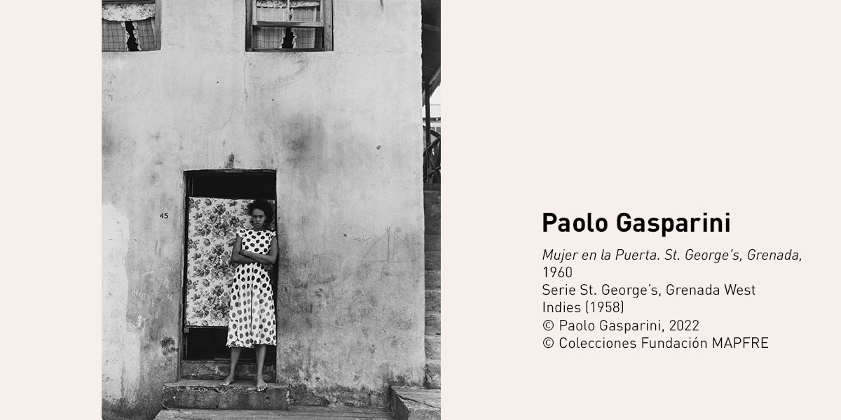 Photograph "Mujer en la Puerta. St. George's, Grenada" by Paolo Gasparini