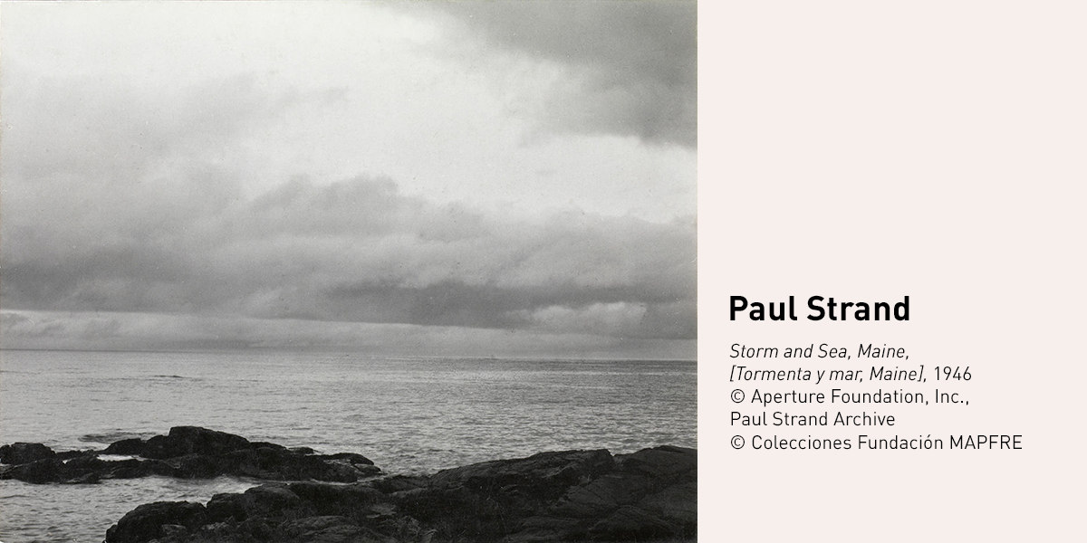 Fotografía "Storm and Sea" de Paul Strand - Fundación MAPFRE