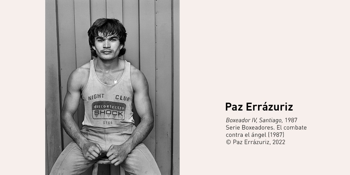 Photograph "Boxeador IV, Santiago" by Paz Errázuriz