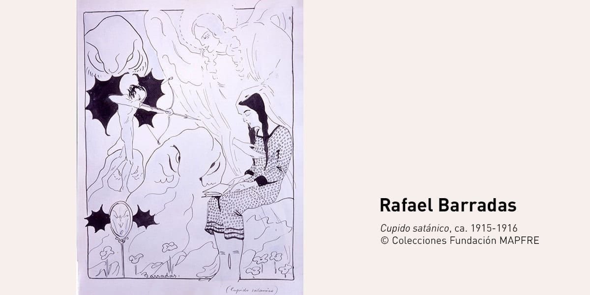 Drawing "Cupido satánico" (Rafael Barradas) - Fundación MAPFRE